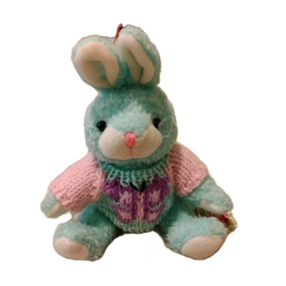 Goffa | Toys | Goffa Blue 8 In Bunny Rabbit Wearing Purplepink ...